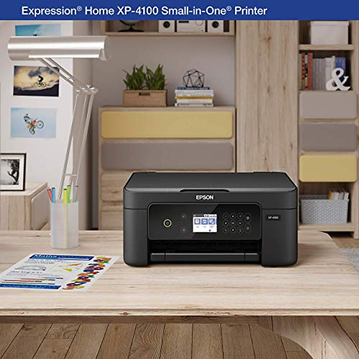 Epson Expression Home XP-4100 Wireless Color Printer with Scanner and Copier (Renewed)