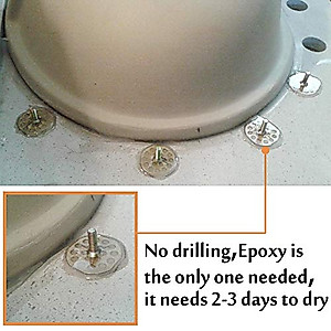 Undermount Sink Clips, Sink Brackets, Epoxy Sink Clips - 10 Pack Kit - Kitchen & Bathroom Sink Supports