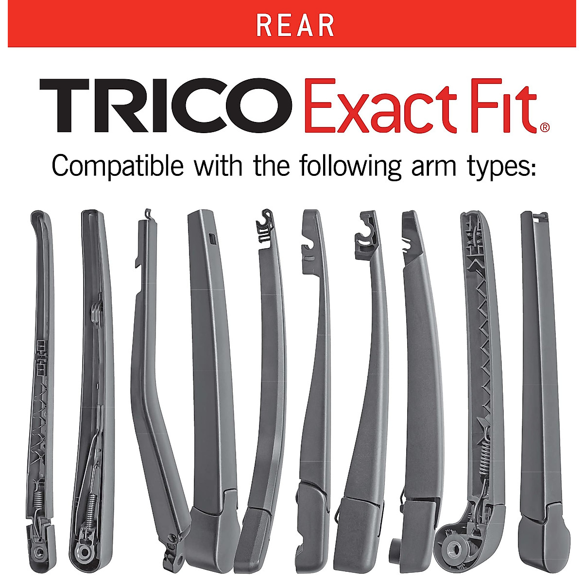 TRICO Exact Fit 14 Inch Rear Wiper Blade Fits Select Acura, Honda, Infiniti, Isuzu, Mazda, Mitsubishi, Nissan, Saab, Scion, Subaru, And Toyota Model Years, Part Number 14-B