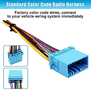 Fiegromech Car Radio Wire Harness Adapter Replacement for Select Honda and Acura Stereo Wiring Harness Cable