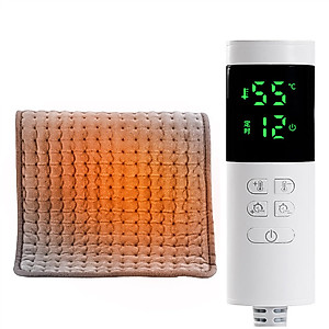 Electric Heating Pad, Small Multifunctional Electric Heated Blanket, Digital Display 12 Level Timing,Hot Pad for Arms and Legs