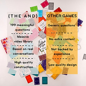 {THE AND} Friends Edition - Conversation Starters to Make Friends Your Best Friends - Fun Getting to Know You Card Game with Questions - Deep Talks at Game Night or Dinner Party by The Skin Deep