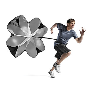 EastyGold Running Speed Chute Resistance Parachute 56 inch Powerchute Umbrella Training Sprint Power Soccer Trainer for Runner, Football, Soccer Drilling