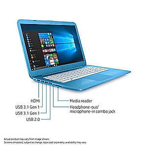 HP Stream Laptop PC - 14" HD, Intel Celeron N3060, 4 GB RAM, 32 GB eMMC, Office 365 Personal for one year - 14-ax010nr