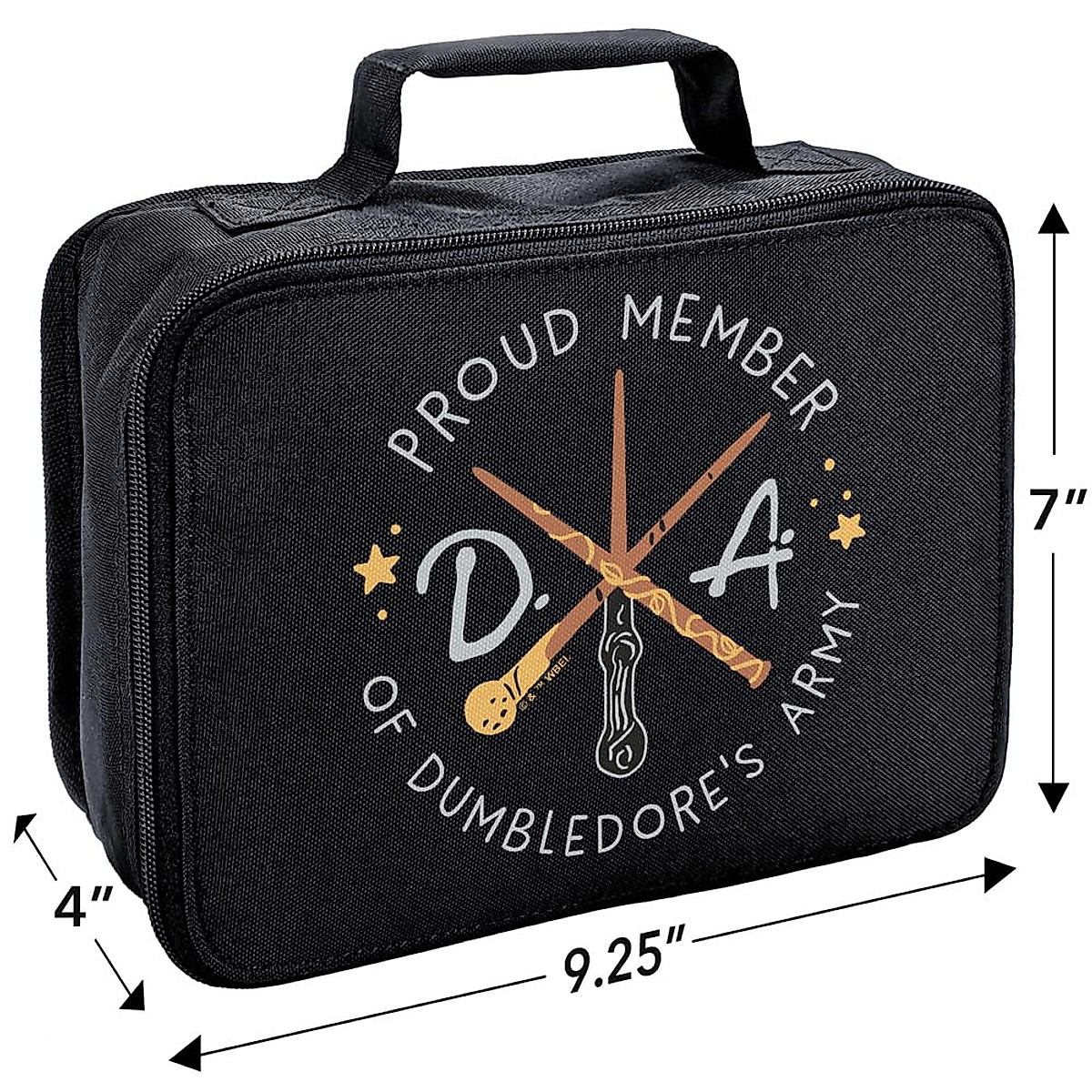 LOGOVISION Harry Potter Dumbledore'S Army Insulated Soft Sided Lunch Box - Reusable Lunch Bag For School Office Work, BPA Free, 10"x8"