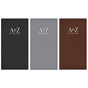 AtlonaTallon Slim Executive Padded Address Book, Assorted, 6126