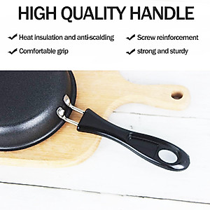 LHGWAT Home Kitchen Small Frying Pan, Small Frying Pan With Nonstick Coating Induction Stove Non-stick Frying Pan Portable Frying Pan With Handle Suitable for Stove Gas Induction Cooker