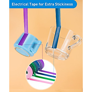 XEHAHOSH 4 Rolls Colored Duct Tape, Multi Use Water Pipe Tape, Waterproof Duct Tape, Multifunctional Tape for Handicrafts and Art, Make Use of No Residue, Easy to Tear by Hand, Great for Packaging.