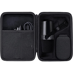 Aenllosi Hard Carrying Case Compatible with SM7B/MV7 SM7dB Vocal Dynamic Microphone for Broadcast (SM7B/MV7/ SM7dB)