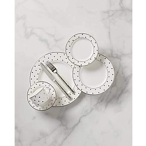 KATE SPADE Larabee Road Platinum 5-piece Place Setting, 4.5 LB, Metallic