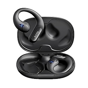 Sanag Open Ear Headphones, Wireless Earbuds with 48H Playtime, Bionic Cocnlea Design, Stable & Fit, Headset with Built-in Mic,Touch Control for Sport, Workouts, Running, Outdoor Safety