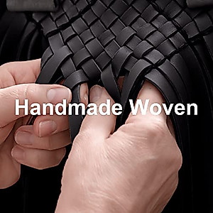 Prunus Mume Hobo Bags for Women Large Tote Bag Crossbody Shoulder Handbags Woven PU Leather Purses Multi Pockets