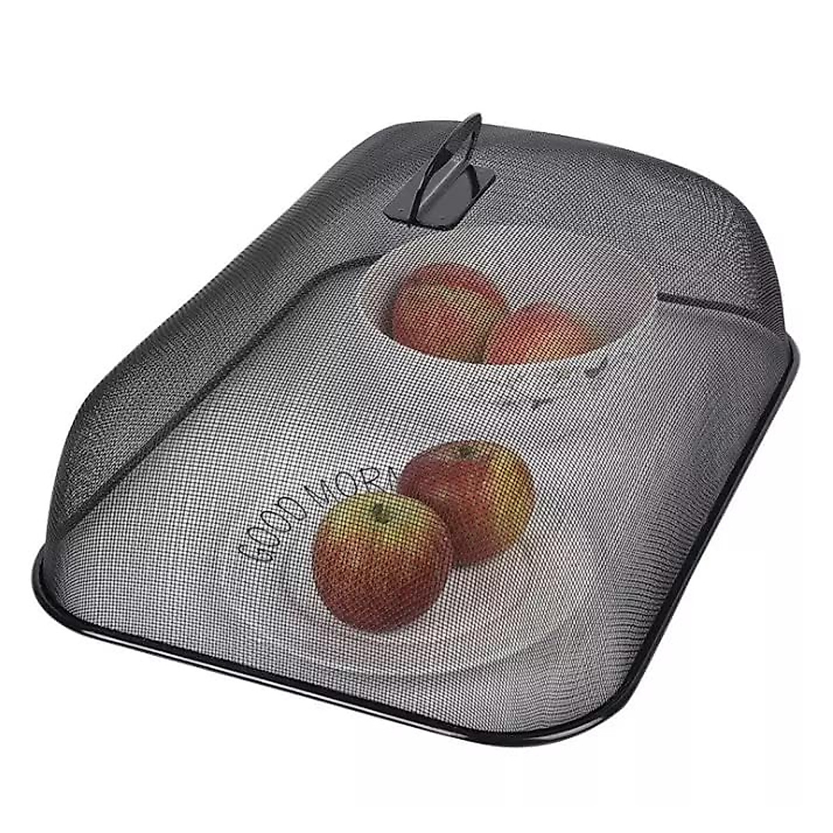 CUISINOX Dome for BBQ, Picnics and Outdoor Entertaining Stainless Steel Mesh Food Cover, Rectangular 18.5" x 13.5" x 8", Black