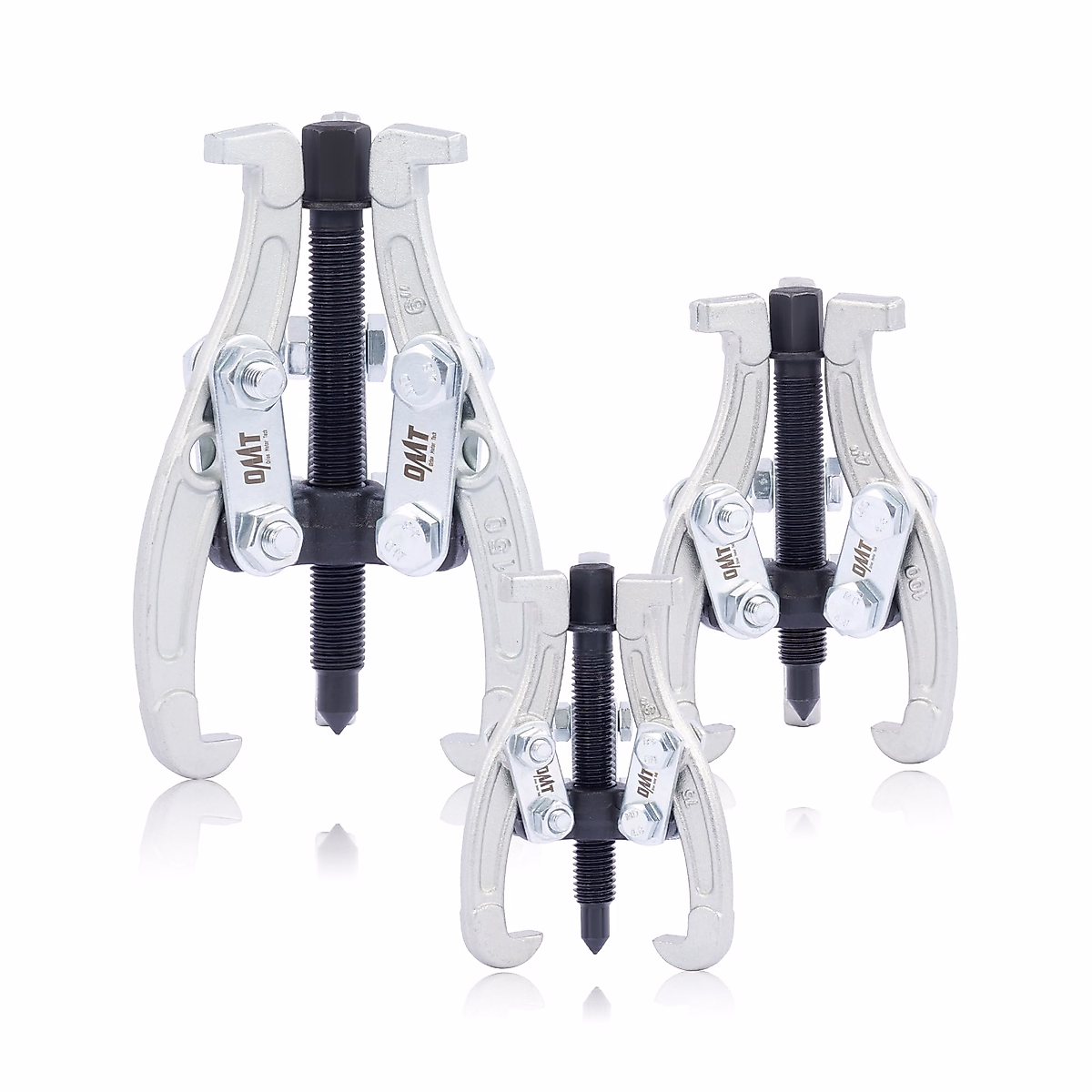 Orion Motor Tech Gear Puller Set, 3" 4" 6" 3 Jaw Puller Kit for Pulley Gear Bearing Flywheel Removal, Heavy Duty Pulley Puller with Reversible Jaws 3 pcs Bearing Puller Tool Kit