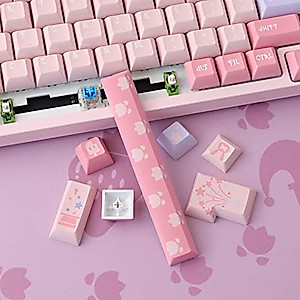 JOMKIZ Keycaps,143 Keys KCA Profile Garden Party Theme Custom Keycaps Set for Cherry MX Gateron Kailh Switches Mechanical Gaming Keyboard