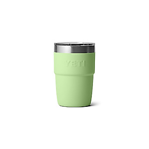 YETI Rambler 8 oz Stackable Cup, Stainless Steel, Vacuum Insulated Espresso Cup with MagSlider Lid, Key Lime