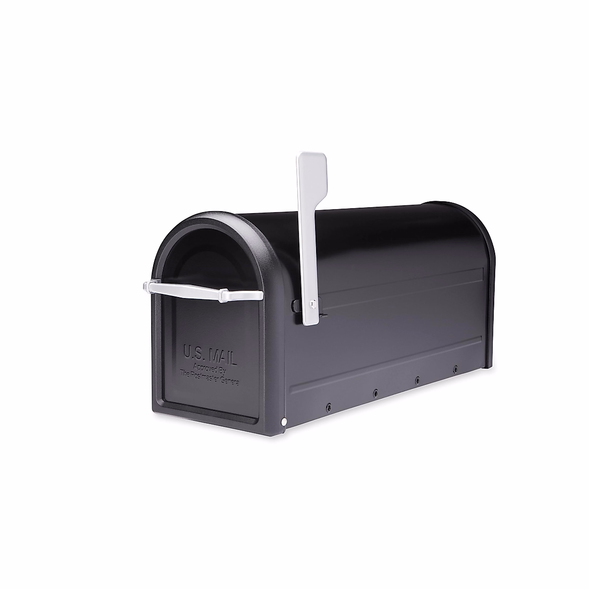 Architectural Mailboxes Chadwick Galvanized Steel Post Mount Mailbox, 8950B-10, Black, Medium Capacity