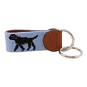 Huck Venture Black Lab Needlepoint Key Fob & Keychain (Black Lab)