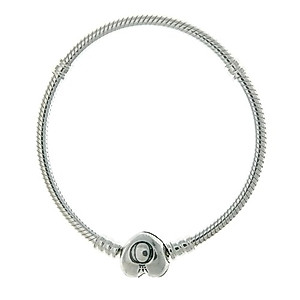PANDORA Bracelet Sterling Silver, Heart Clasp