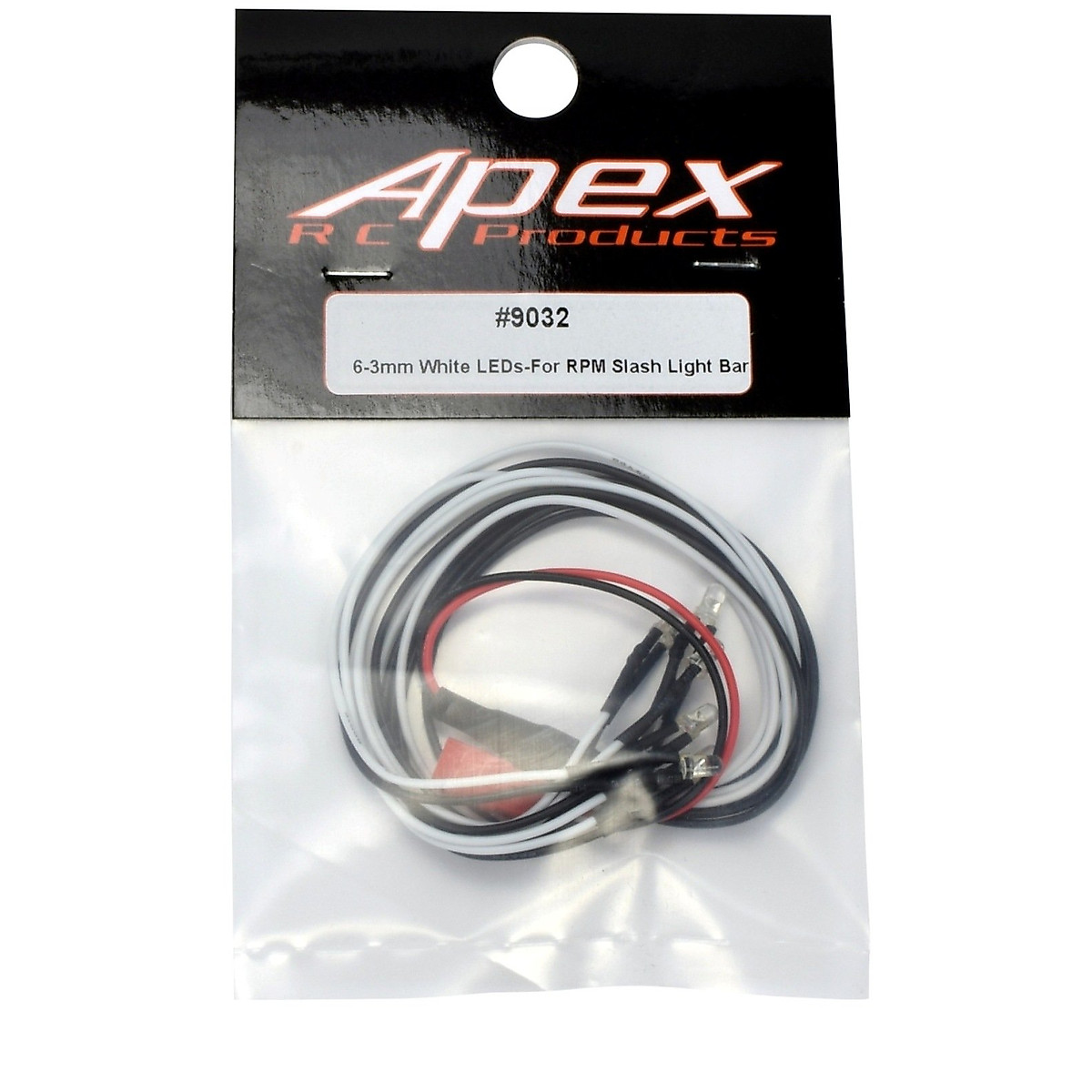 Apex RC Products 3mm White LED Kit - Compatible with RPM Short Course/Slash Light Bar #9032