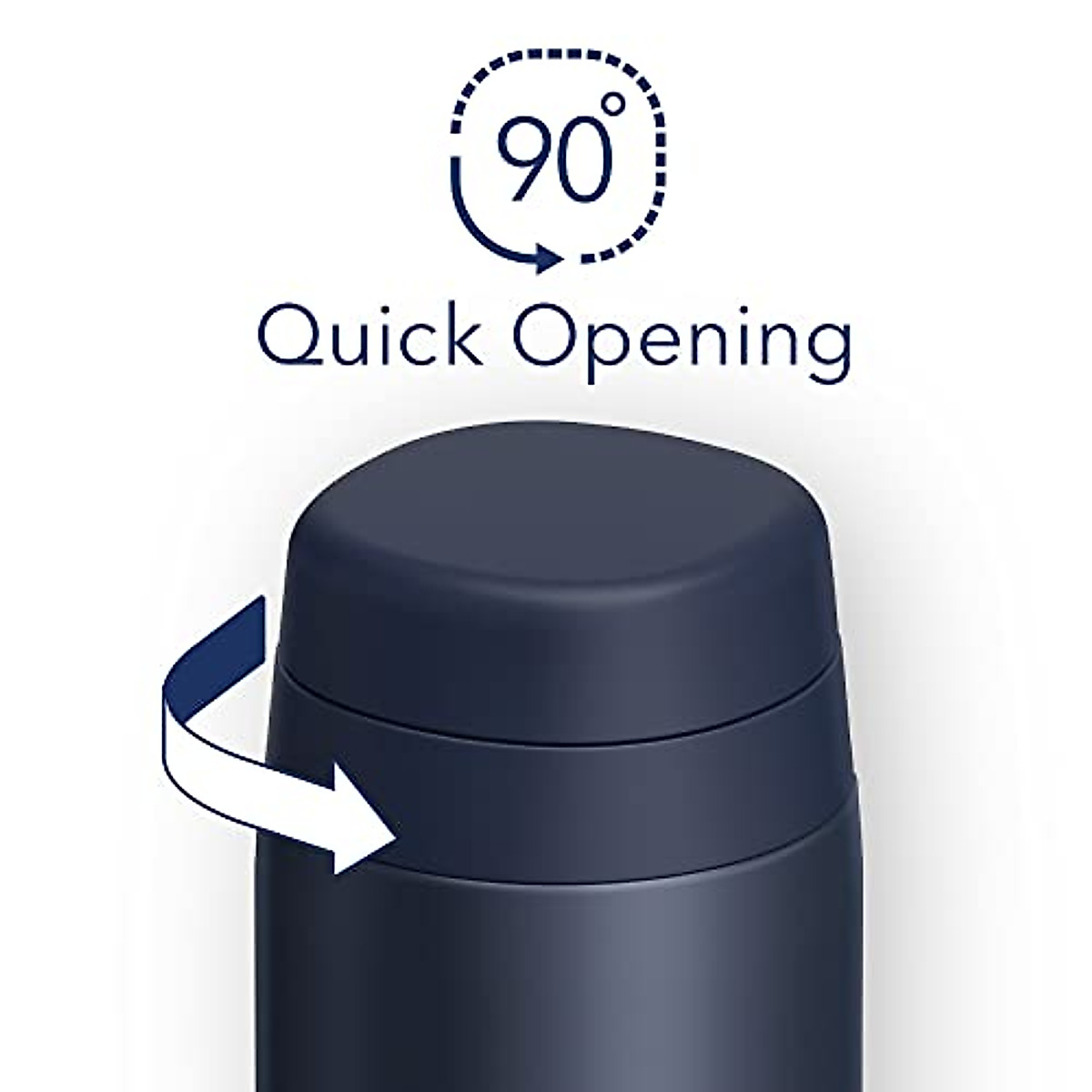 Thermos JOR-500 DNVY Vacuum Insulated Portable Mug, 16.9 fl oz (500 ml), Dark Navy