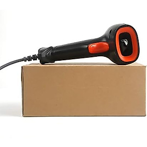 Handheld USB Barcode Scanner Wired Automatic 1D Bar Code Reader for Supermarket, Convenience Store, Warehouse