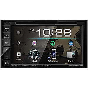 Kenwood DDX276BT 6.2 DVD Receiver with Bluetooth | Double DIN Bluetooth Car Stereo with 6.2 Clear Resistive Touch Panel