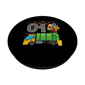 Happy O1 Waste Picker Dumpster Garbage Truck PopSockets Swappable PopGrip