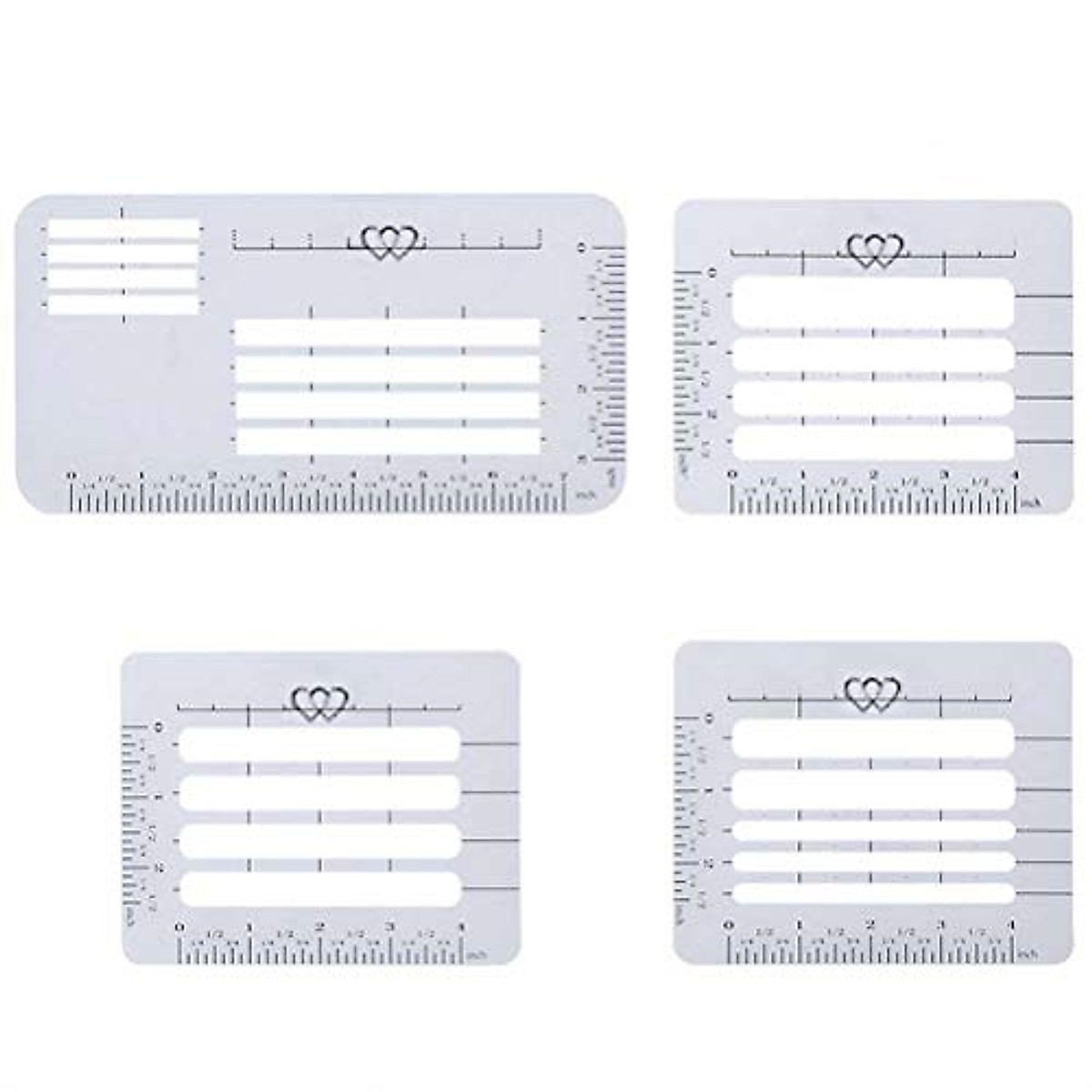 SUPVOX 4pcs Addressing Guide Stencil Templates for Envelopes Thank You Card