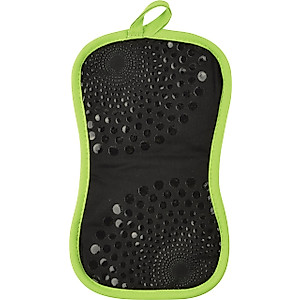 The Kosher Cook Pareve Green Pot Holder Oven Glove - 100% Cotton with Silicone, Machine Washable - Color Coded Kitchen Tools