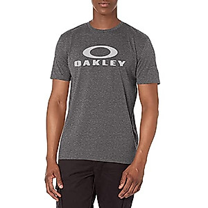 Oakley O Bark Short Sleeve T-Shirt, Grey Heather/Stone Grey, Large