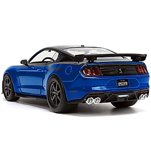 Jada Toys Bigtime Muscle 1:24 2020 Ford Mustang Shelby GT500 Die-cast Car Black Gold, Toys for Kids and Adults