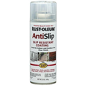 Rust-Oleum Stops Rust Anti-Slip 271455 Antislip Spray 12 oz, Clear Finish, 12 Ounce, 12 Fl Oz