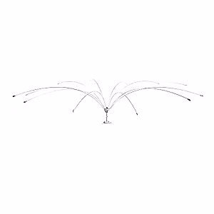 Bird B Gone MMBS600SPN Spinning Spider Bird Deterrent, 6-Foot, Silver