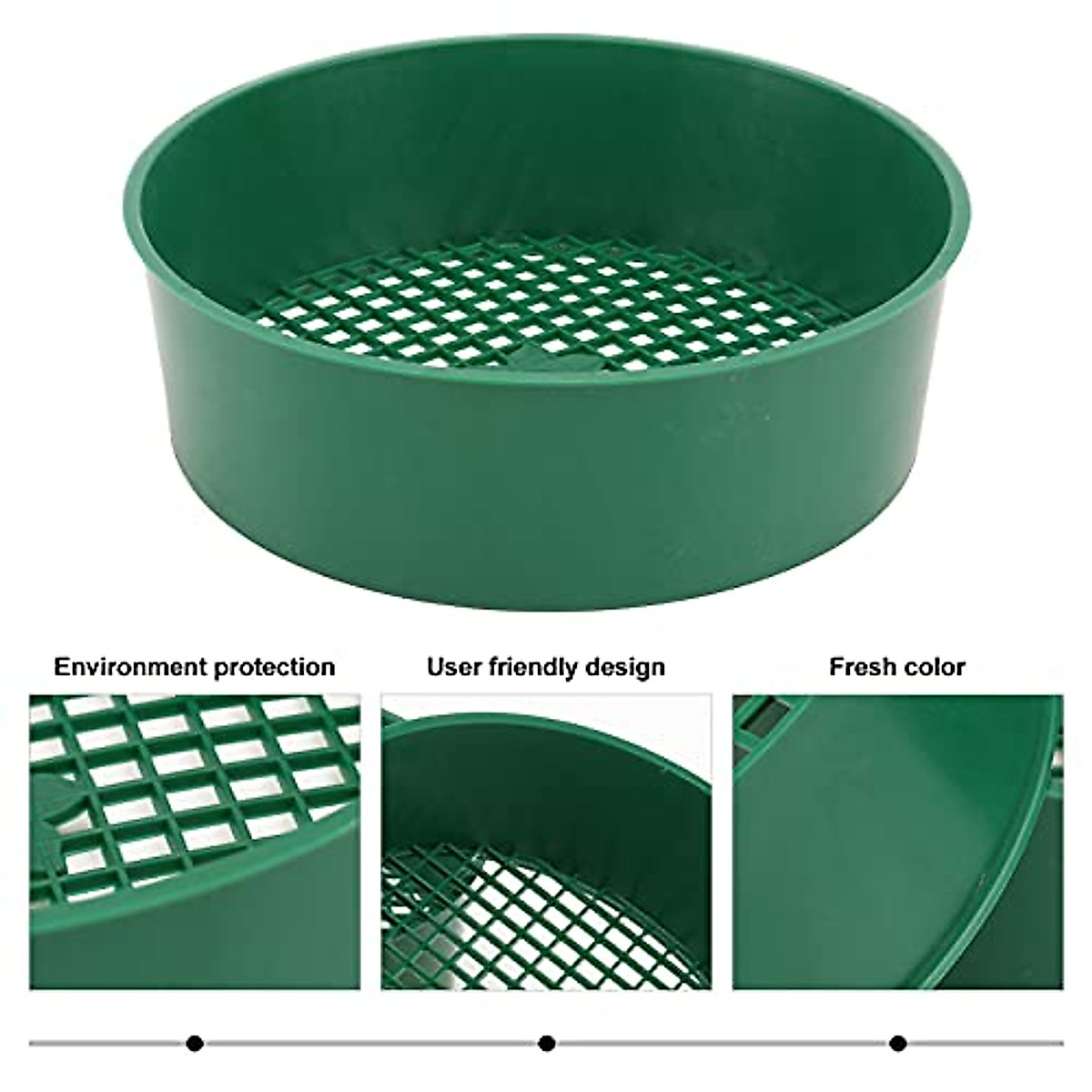 Yardwe Green Toys 10pcs Outdoor Bonsai Screen Spreaders Seeding Classifier Pan Rock Planter Separator Green Stackable Mesh for Cultivation Panning Riddles Earth Tool Riddle Planting Kids Toys