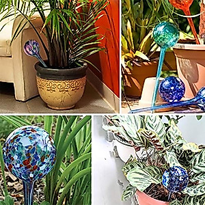 Forgun Automatic Drip Irrigation Watering Bulb Balls Lazy Hydro Bonsai Gardening Tools (Orange)