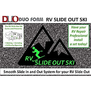 S.RECREATION Duo 028102D-AFT RV Slide Out Ski Easy Slide System - 6" x 53", Pack of 2