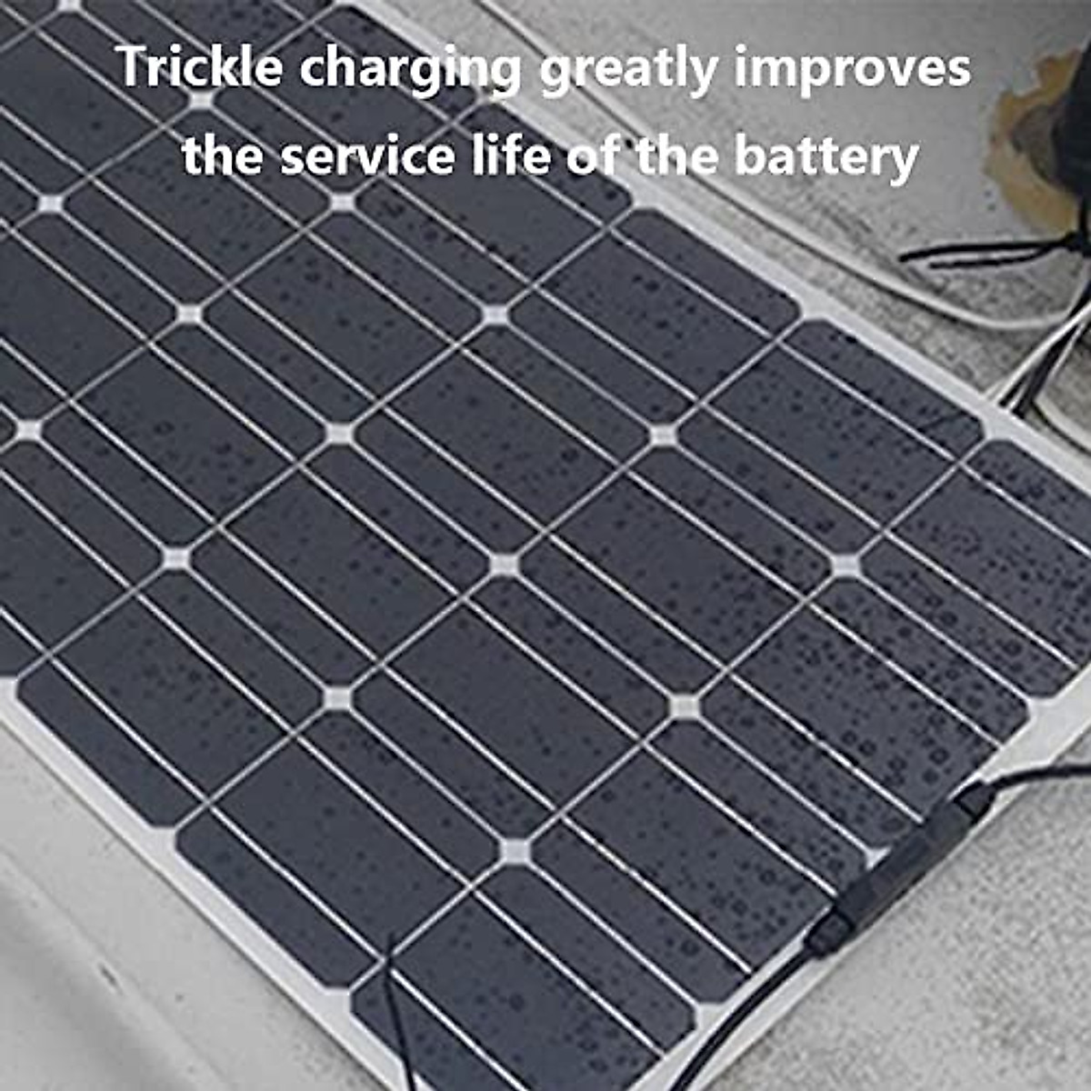 100W Flexible Solar Panel High Efficiency Monocrystalline Portable Solar Panel Outdoor Emergency Charging Rechargeable Power for Home Camping Boat