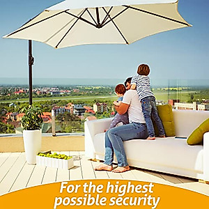 4smile Umbrella Base - Stainless Steel In-Ground Umbrella Stand, Made in Germany, 2,200lbs load-bearing - Secure mounting solution for every Cantilever Umbrella