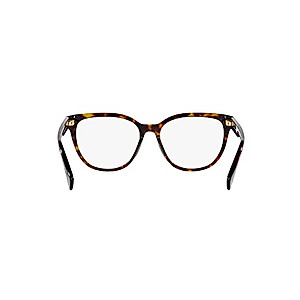 Ralph by Ralph Lauren Women's RA7153 Oval Prescription Eyewear Frames, Shiny Dark Havana/Demo Lens, 53 mm