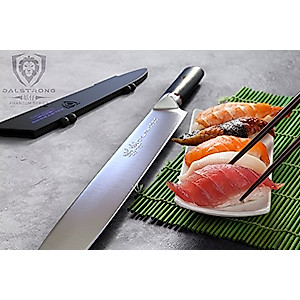 Dalstrong Yanagiba Knife - 9.5 inch - Phantom Series - Sushi Knife - Japanese High-Carbon AUS8 Steel - Pakkawood Handle - Japanese Knife - Sheath Included