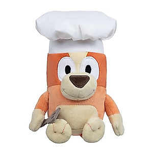 Bluey Friends Plush Soft Toy | Chef Bingo with Chef Hat and Spatula