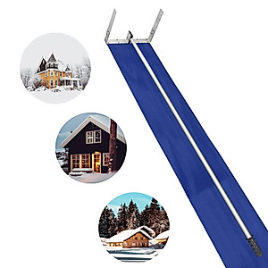Snow Roof Rake - Decokybahs Snow Rake for Snow Removal, Aluminum Snow Rake Extendable 4-20FT Snow Roof Rake for House Roof with Nylon Slide