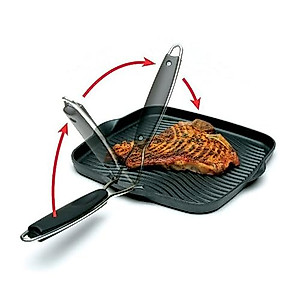 Starfrit Grill Pan, 10"x10", w/Foldable Handle 030036-006-SPEC