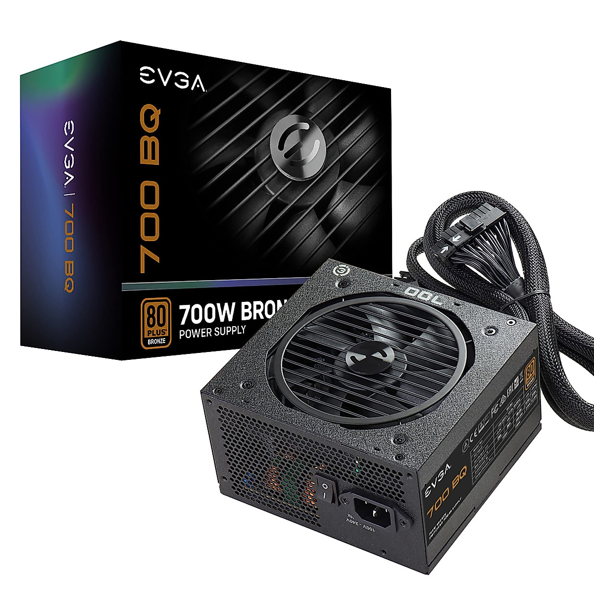EVGA 700 BQ, 80+ Bronze 700W, Semi Modular, 5 Year Warranty, Power Supply 110-BQ-0700-V1