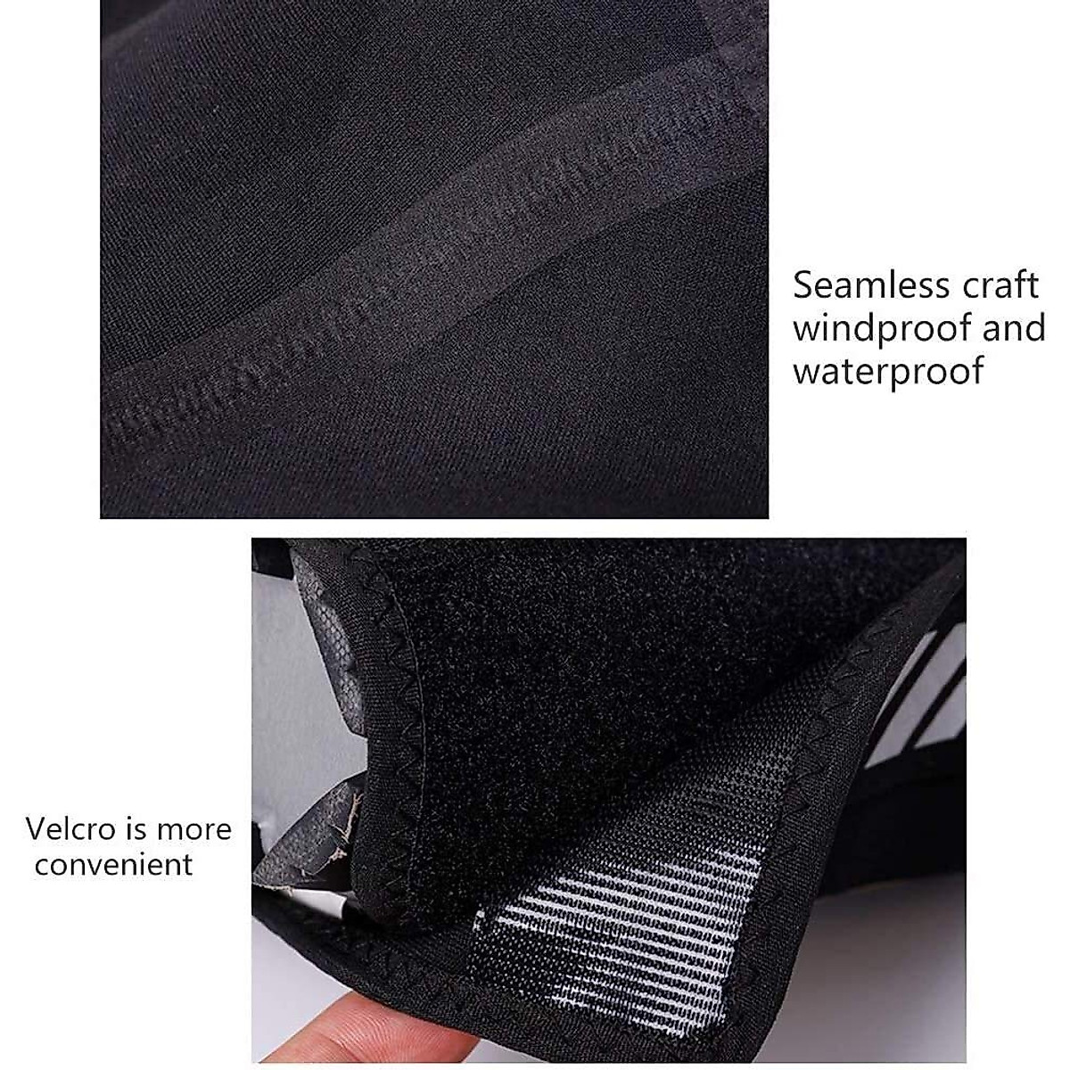 Cycling Shoe Covers Waterproof for Men Women Cycling Overshoes, Waterproof Comfortable and Durable High-Elastic Materials, High-Top Lock Shoes, Reflective Design Shoes (Size : L)