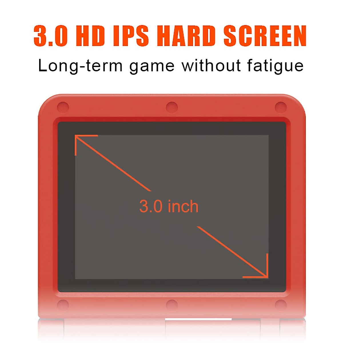 MOCI Powkiddy V90 Mini Handheld Game Console, 3.0-inch IPS LCD Screen Chip ARM9 Portable Handheld Arcade Machine 64G Built-in 60 Games Support 12 Main Stream Emulators