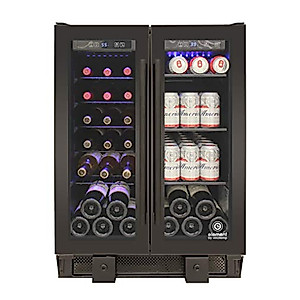 Vinotemp EL-BWC102-02 Touch Screen Beverage Wine Cooler, Black
