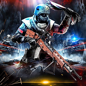 Seyaom DIY Building Blocks Model Toy, Simulation Handheld Shooting Toy, Model Kit Building Blocks Gun, Blaster Building Bricks Model Set (98K Mauser Rifle)(653pcs)