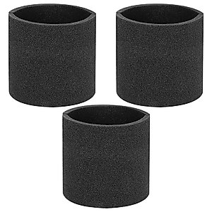 3 Pack 90585 Foam Sleeve VF2001 Foam Replacements Filters Compatible with Most Shop-Vac Wet/Dry Vacuum Cleaners 5 Gallon and Above, Vacmaster & Genie Shop Vacuum Cleaner, Replace Parts # 9058500